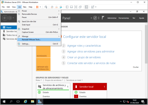 INSTALANDO VMWARE TOOLS DE VMWARE EN WINDOWS