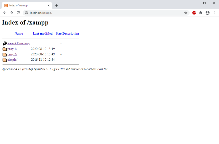 ¿CÓMO TENGO ACCESO A MIS SITIOS WEB Y AL ARCHIVO DE CONFIGURACIÓN DE APACHE EN XAMPP?