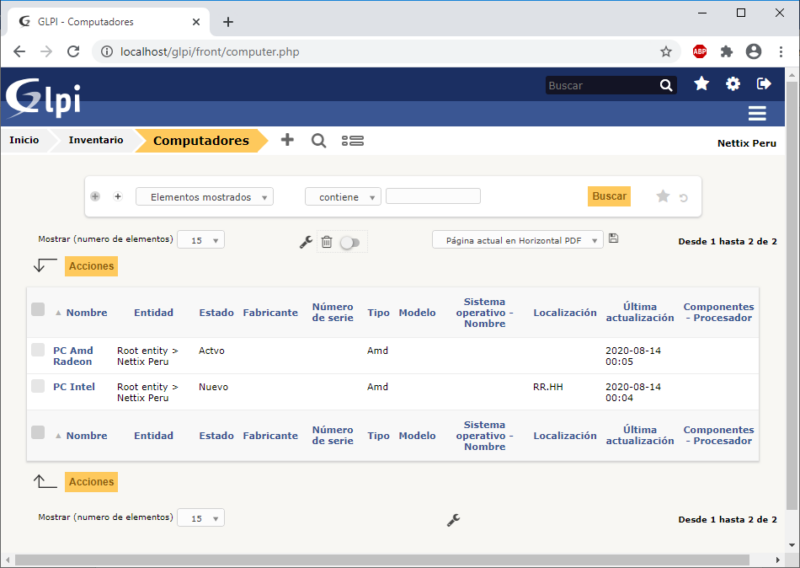 Guía completa de OCS Inventory y GLPI