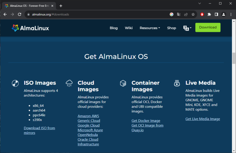 Instalación de AlmaLinux 9